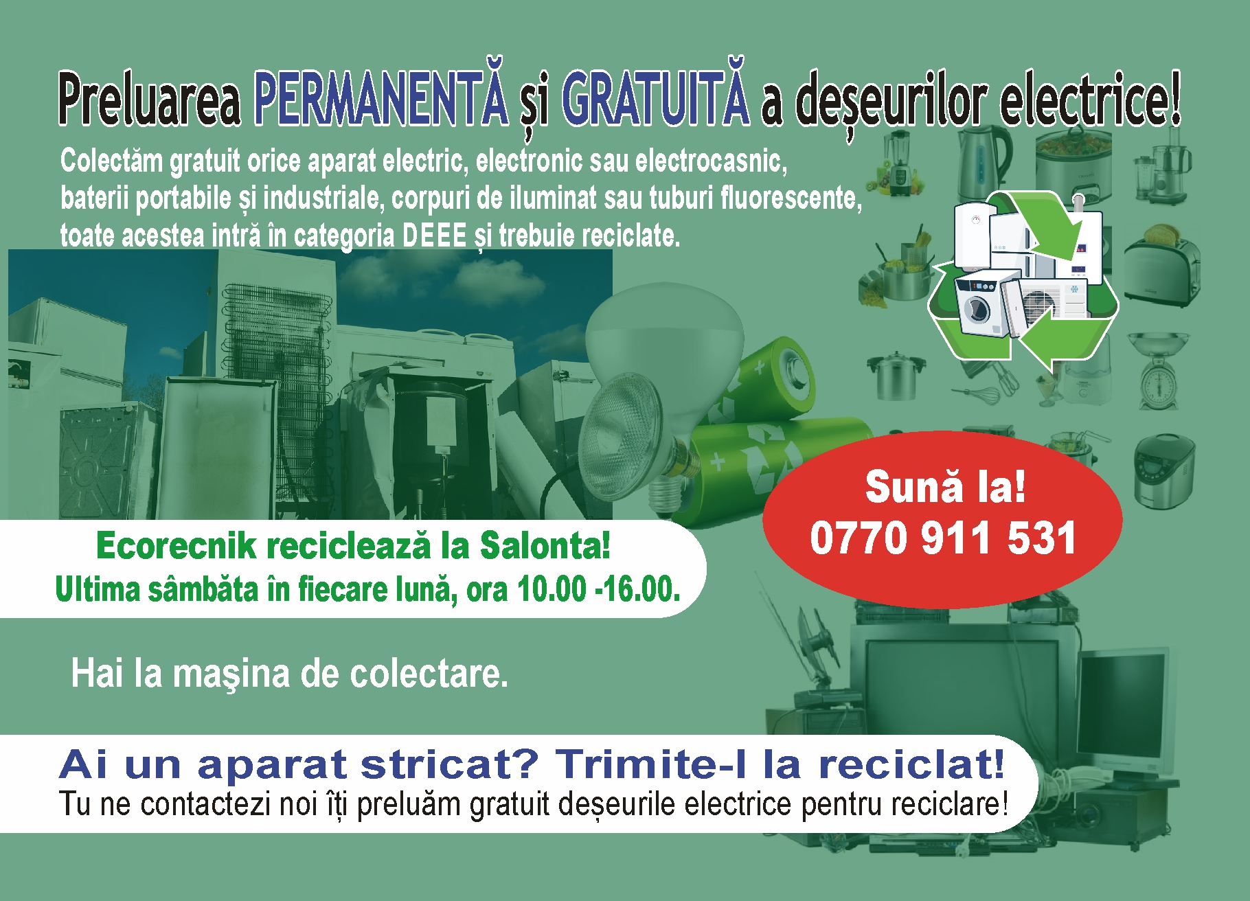 Colectare deșeuri electrice | Primaria Salonta